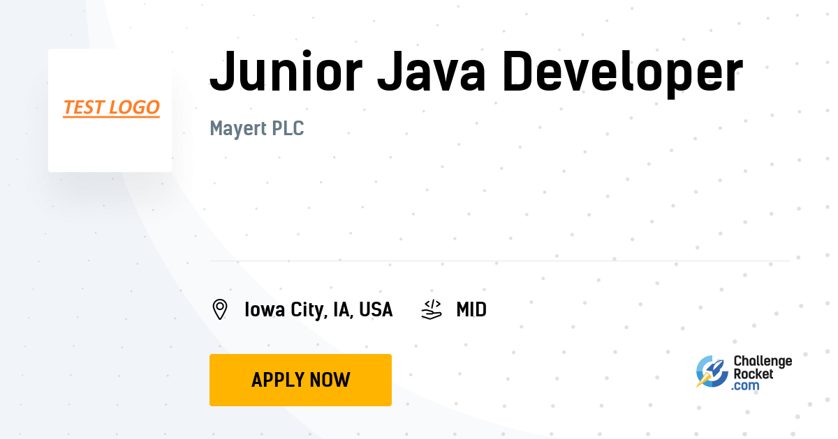Junior Java Developer @ Mayert PLC | ChallengeRocket.com