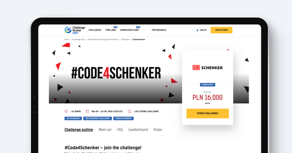 Co daje udział w wyzwaniach rekrutacyjnych? Code4Schenker Java Challenge | ChallengeRocket.com