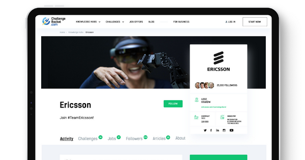 Jak zatrudnić programistów na staż w IT - case study Ericsson Coding Challenge | ChallengeRocket.com